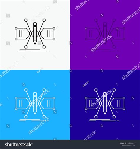 Architect Constructing Grid Sketch Structure Icon Stock Vector Royalty Free 1242833959