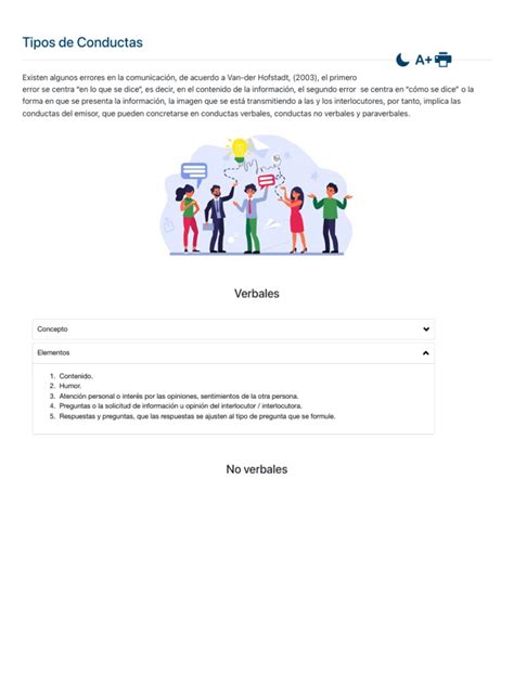 Tipos de Conductas 4 | PDF | Comunicación | Comunicación no verbal