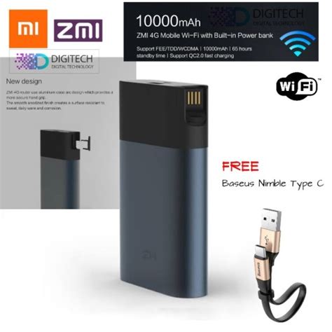 Jual Xioami Zmi 4g Lte Portable Router Powerbank 10 000 Mah Jakarta