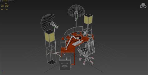 Influencer Desk Setup 3d Model By Alphagroup