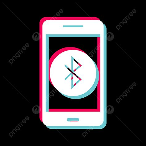 Mobile Application Flyer Vector PNG Images Bluetooth Mobile Application Icon In Trendy Style