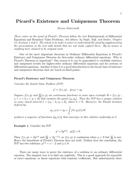 picard s existence and uniqueness theorem 0 0 0 f y 0 0 0 0 x n
