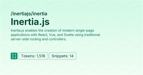 Inertiajs Inertiajsinertia Context7