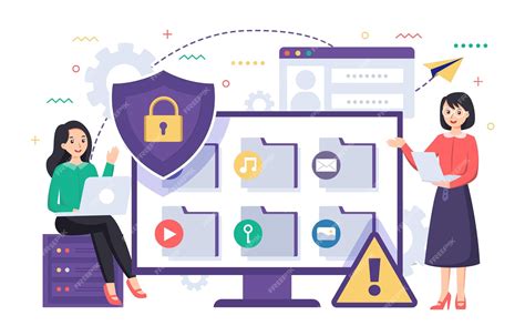 Premium Vector Digital Data Protection Design Vector Cyber Security Illustration Background