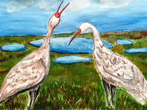 Журавль рисунок (50 фото) скачать бесплатно