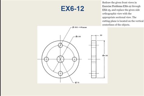 solved ex6 12 redraw the given front views in exercise