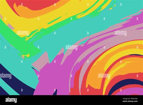 An Abstract Rainbow Background Vector Illustration Stock Vector Image