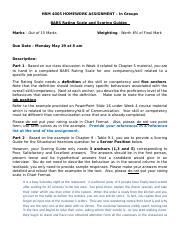 Homework Assignment On BARS Rating Scale And Scoring Guides Course Hero