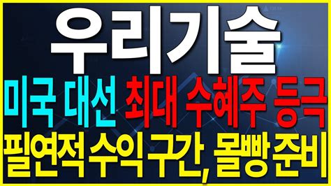 우리기술 미국 대통령 누가 되든 Smr은 최대 수혜주가 됩니다 몰빵 준비 우리기술주가 우리기술주가전망 우리기술목표가 Smr관련주 전력관련주 Youtube