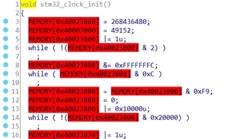 red blocks indicates global variable reference in this case the