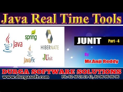 Java Realtime Tools JUNIT Part By Anjireddy YouTube
