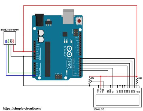 Arduino With BME Pressure Temperature And Humidity Sensor