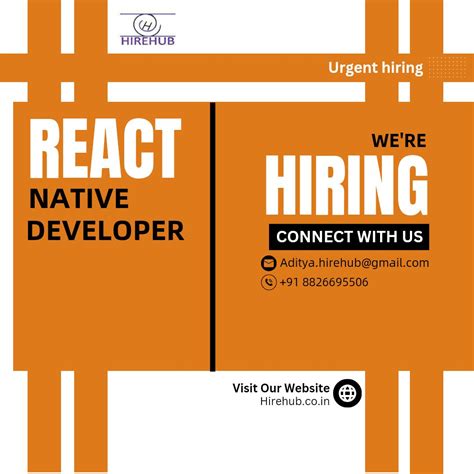 we re hiring react native developer location mumbai experience