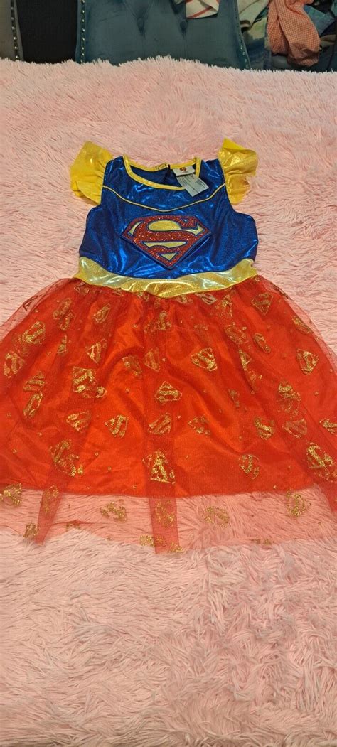 Dc Supergirl Costume Dress Size Missing Gem