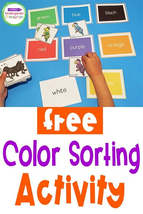 Printable Color Sorting Activity Color Sorting Activities Sorting Activities Color Lessons