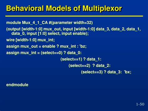 Ppt Coe 405 Logic Design With Behavioral Models Of Combinational