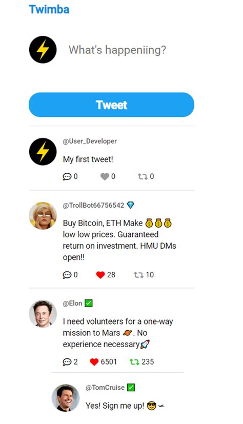 github ebrarhosgul twitter clone a javascript application that