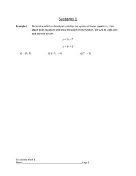 Systems Of Linear Equations Lesson Of By Lindsey Henderson TPT