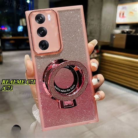 ปลอกสําหรับrealme C71 C73 4g 5g 2025 Bling Blingแหวนสําหรับrealmec71