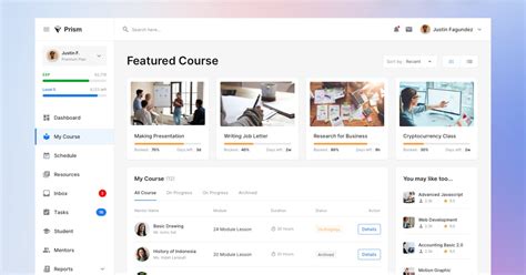 online course dashboard ui kit websites ux and ui kits ft online