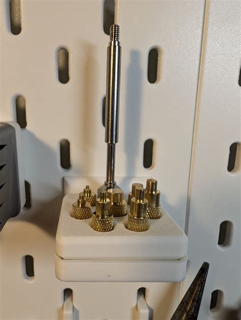 Heat Set Inserts Holder For Gridfinity By Paradox Download Free Stl