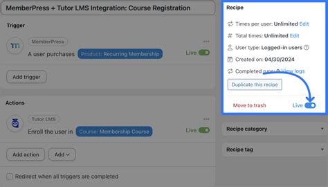 Connect Tutor Lms To Memberpress With Uncanny Automator