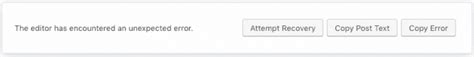 Fixed The Editor Has Encountered An Unexpected Error Wordpress