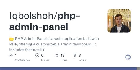 GitHub Iqbolshoh Php Admin Panel PHP Admin Panel Is A Web