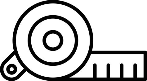 Measuring Tape Outline Icon 9242778 Vector Art At Vecteezy