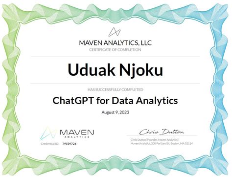 Uduak Njoku On Linkedin Thank You Maven Analytics For This Opportunity
