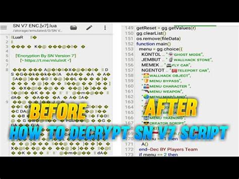 How To Decrypt SN V7 Encryption Lua Script With Dec Tool Decrypt All