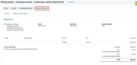 send invoices to quickbooks online