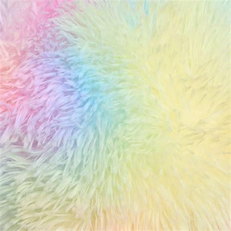 Ohs Long Hair Cuddle Cushion Rainbow Tie Dye
