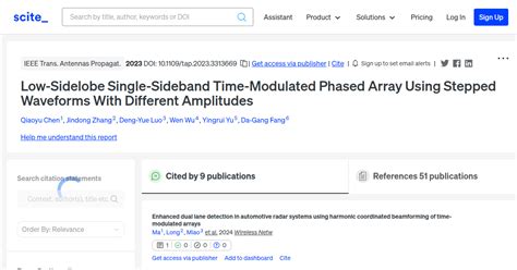 low sidelobe single sideband time modulated phased array using stepped