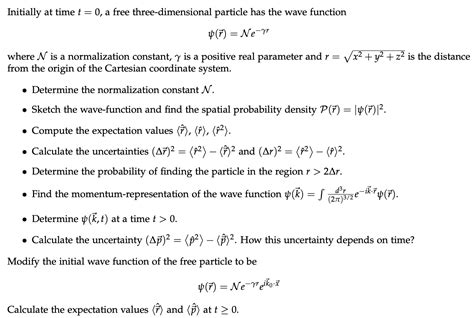 solved initially at time t 0 a free three dimensional