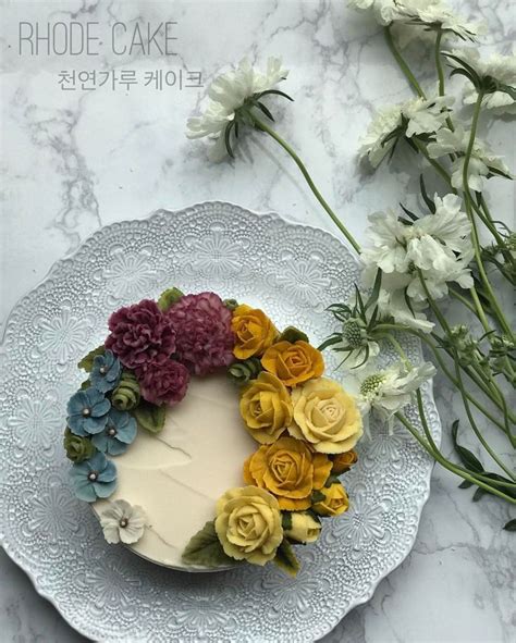 좋아요 92개 댓글 2개 Instagram의 Rhode 로데플라워케이크rhodeflowercake님 ️정규 넷째 날 케이크~ ️마지막 수업으로