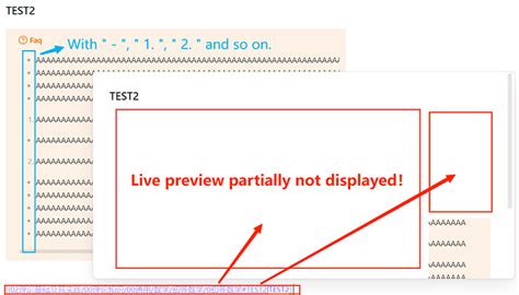 If A Sentence Of Callout Blocks Starts With 1 2 Etc A Part Of Its Live Preview