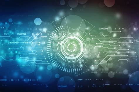 Technology Abstract Background Futuristic Background Cyberspace Concept Stock Illustration