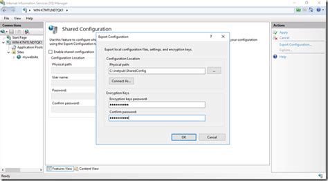 Using IIS 10 Shared Configuration Peter Viola