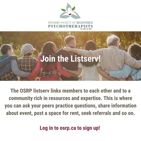 The Osrp Listserv Links Members To Each Other And To A Community Rich