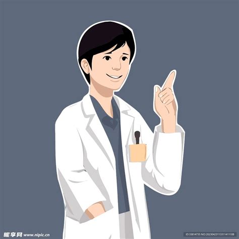 医生插画设计图 动漫人物 动漫动画 设计图库 昵图网