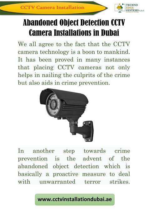 ppt abandoned object detection cctv camera installations in dubai
