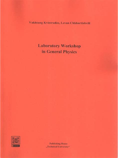 Laboratory Workshop In General Physics 2020 All Pdf Observational