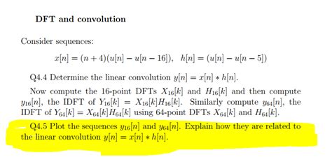 Solved Dft And Convolution Consider Sequences Q44