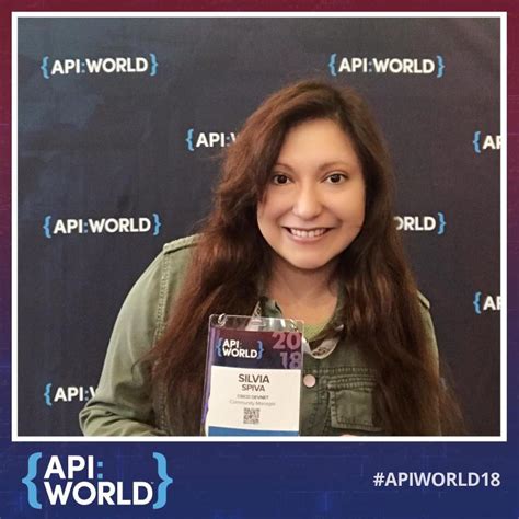 Silvia Lee Guard On Linkedin Apiworld Apiworld18 Devnet Developer