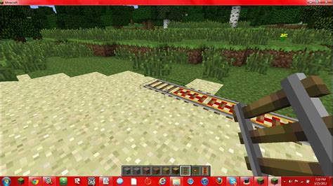 Minecraft How To Make A Powered Rail System YouTube