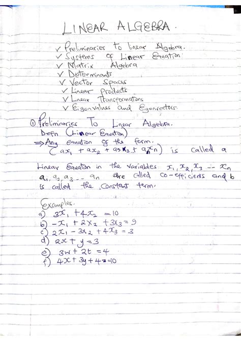 Linear Algebra Q And A Q AND A Linear Algebra Studocu