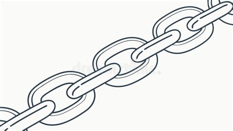 Interlocking Metal Chain Links Connection And Strength Vector Design Generative Ai Stock