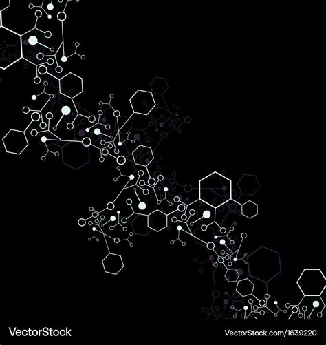 Abstract Molecular Structure Background Royalty Free Vector