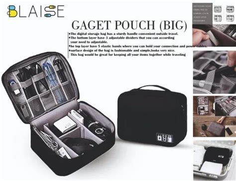 Promotional Digital Accessories Cable Organizer Bag Travel Electronics Storage Case Protects In